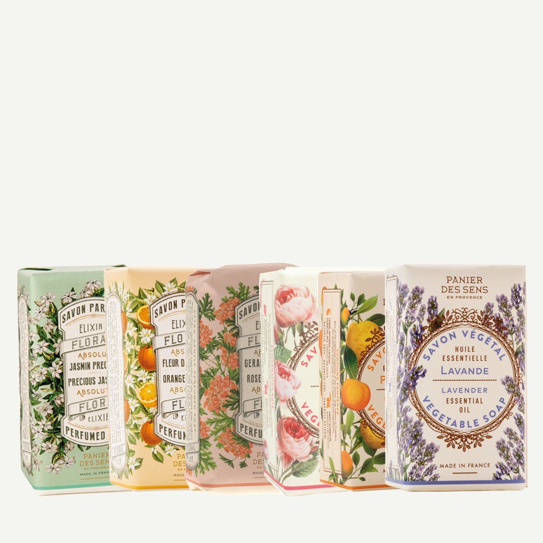 Discovery Pack of 6 French Natural Bar Soaps (6 x 5oz) – Panier des ...