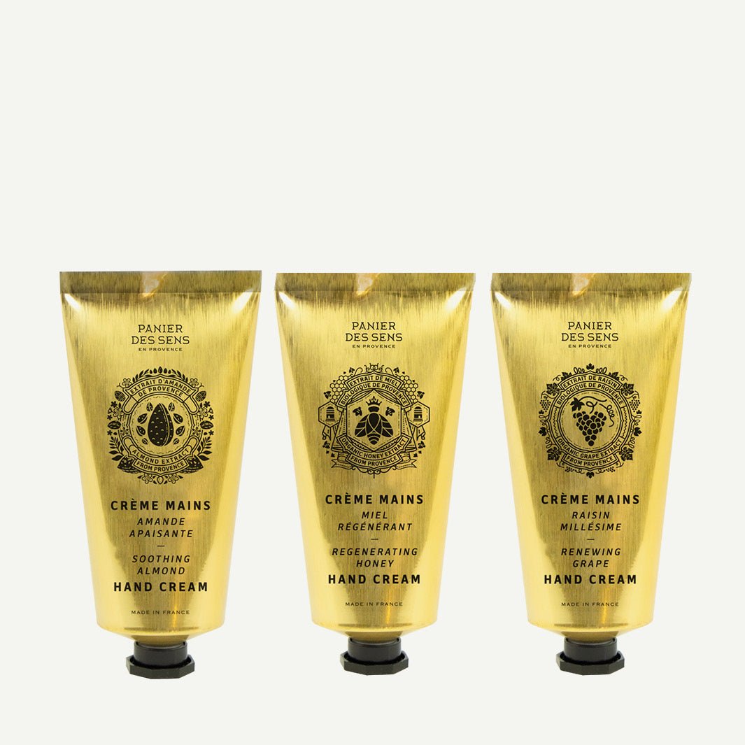 3 x hand creams - Almond, Honey, Grape – Panier des Sens USA